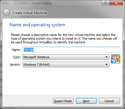 How to Convert a Physical Machine into a VirtualBox Virtual Machine